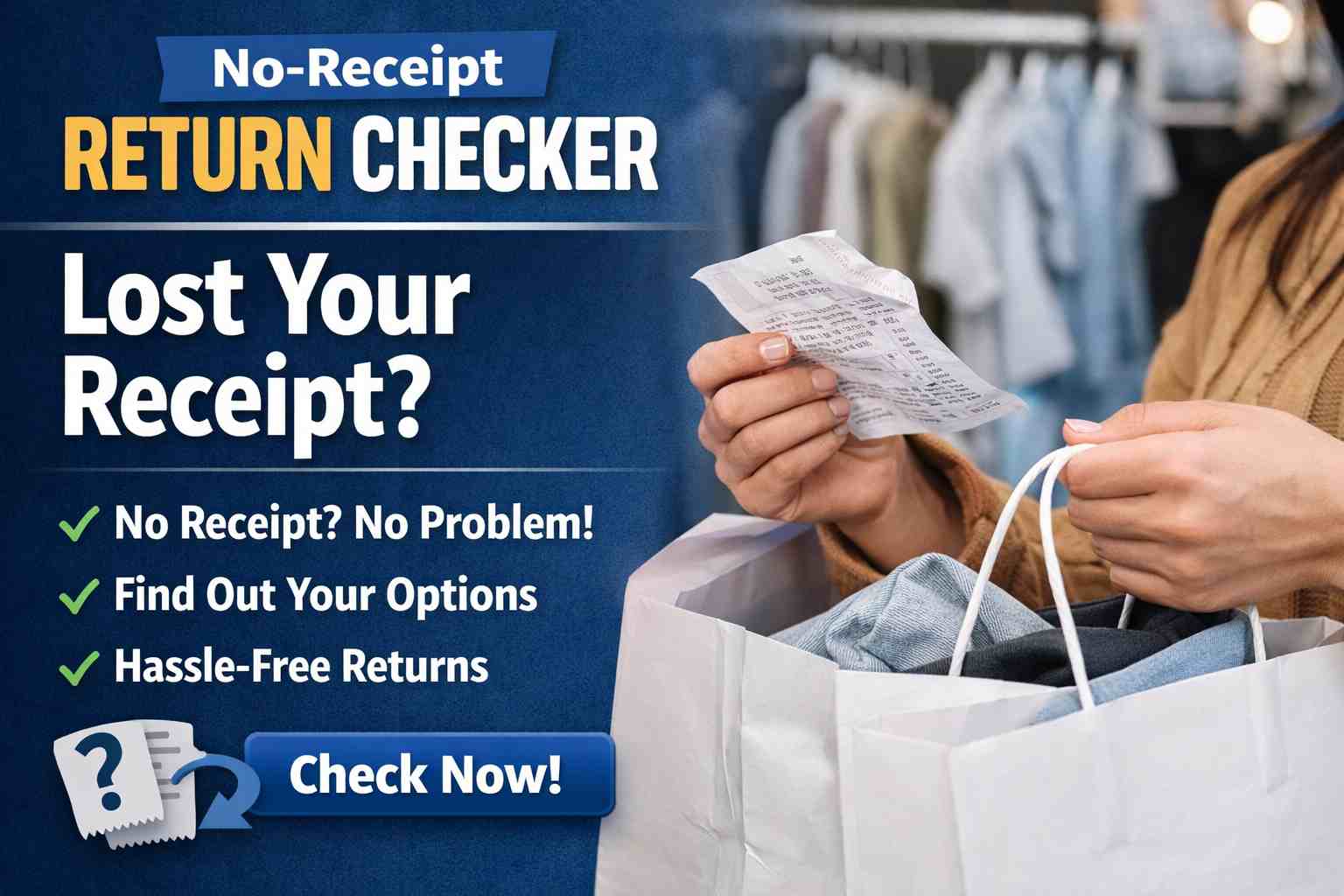 No Receipt Return Checker (Will the Store Accept It?)
